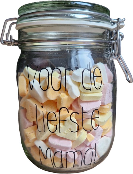 Snoep pot - voor de liefste mama - moederdag - cadeau - mama - moeder ...