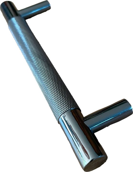 Knurled messing greep zwart | bol