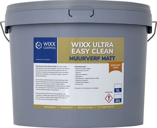 Wixx Ultra Easy Clean Matt - 5L - Wit | bol