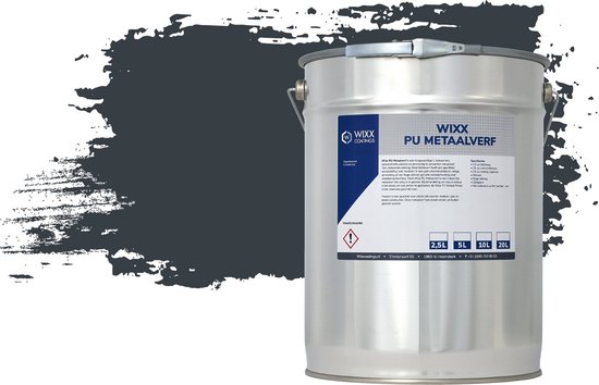 Wixx PU Metaalverf - 5L - RAL 7016 | Antracietgrijs | bol