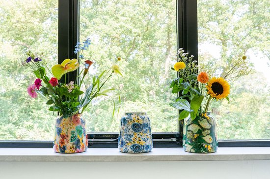 TS Collection - Bloempot hoog Sparkle spring - 30x42 - Metaal & Epoxy ...