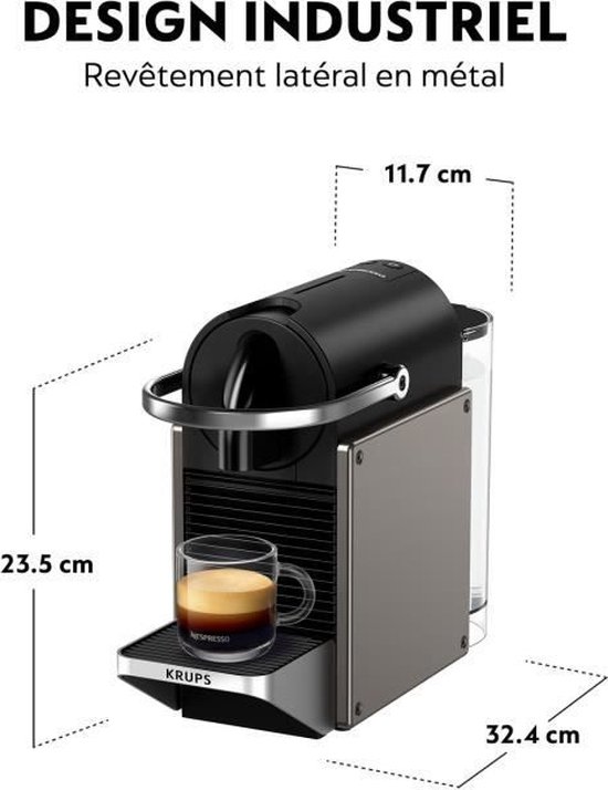 Nespresso Krups Pixie Titanium Koffiezetapparaat YY5290FD | bol
