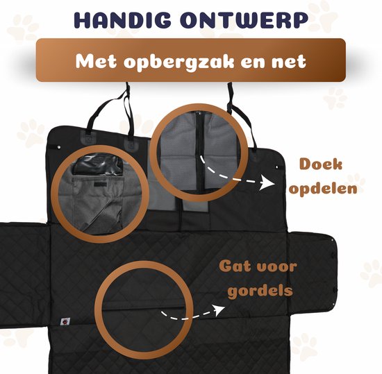 Pet Perfect Hondendeken Auto Achterbank en Kofferbak - Autodeken Hond ...