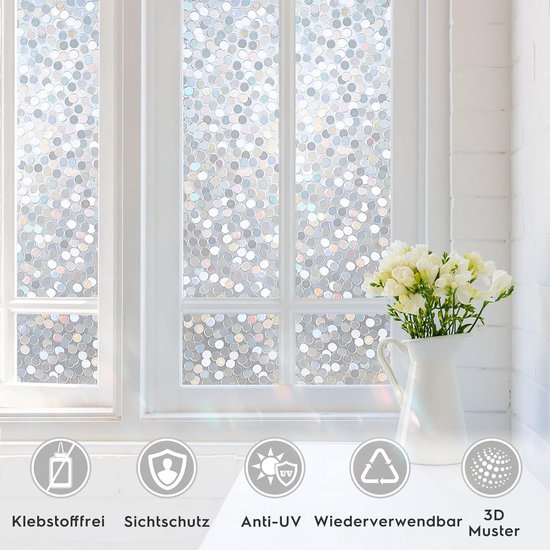 anti-inkijk raamfolie 90cm x 200cm | bol