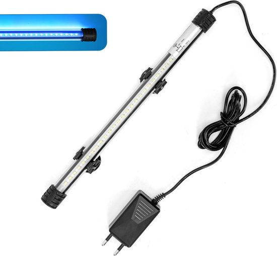Nobleza Aquariumverlichting blauw licht - Lengte 30cm - 1,5 Watt - Aquarium lamp -... | bol