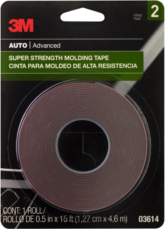 3M Super Strength Molding Tape - Voor zijlijsten, sierlijsten en ...