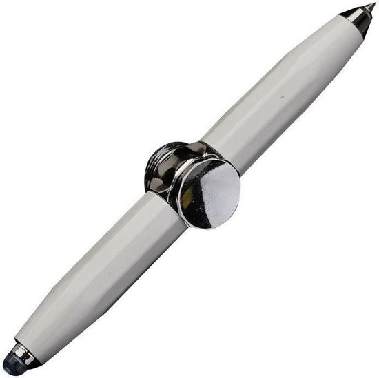 Fidget spinner pen - Wit | bol