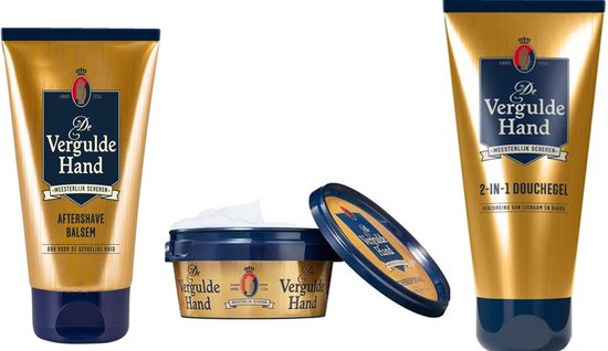 De Vergulde Hand - Scheerzeep + Aftershave Balsem + Douchegel | bol