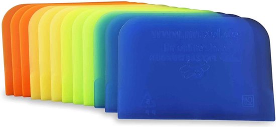 Bastix - Deegschrapers, set met 6, 12 of 24 eenvoudige schrapers, 12 ...