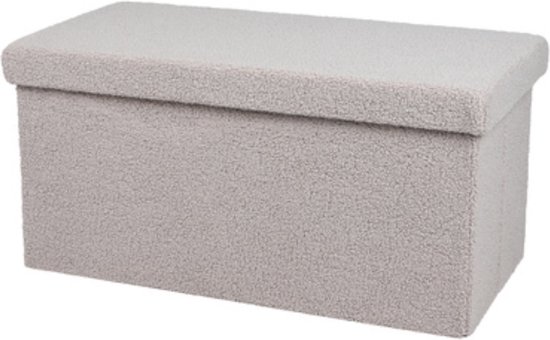 Teddy opbergpoef - Stof - Opbergpoef - Opberg poef - Teddy bankje ...