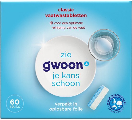 G'woon Vaatwastablet classic 60 stuks | bol