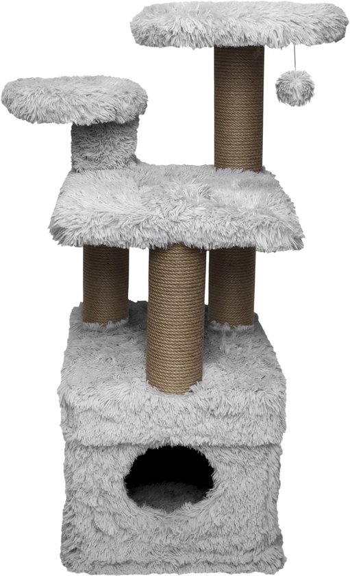 Cat Tree Riga Lichtgrijs-67x52x100cm - Kat - Animal Boulevard - Ab59039 ...