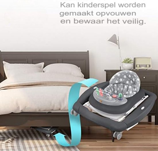 Loopstoel baby - Loopstoel met schommelfunctie - Loopstoeltje baby - 4 ...