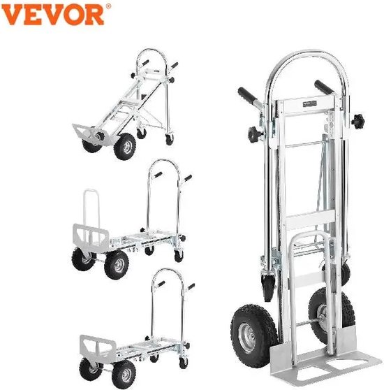 Steekwagen - Plateauwagen - Transportkar - 2 In 1 - Opvouwbaar ...