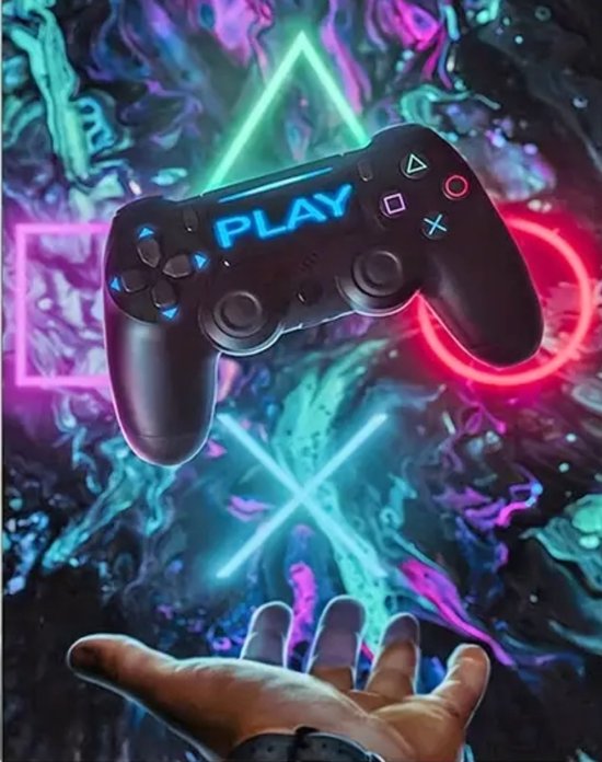 Diamond painting joystick playstation 30x40 ronde steentjes | bol