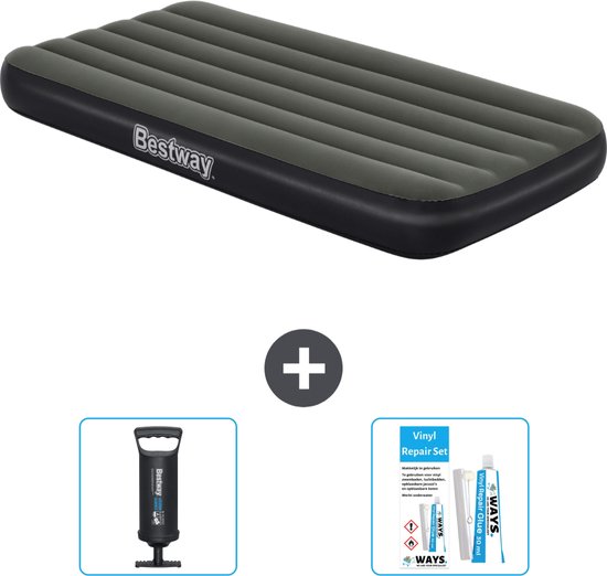Bestway luchtbed - 1-Persoons - 99 x 188 x 28 cm - Blauw - Inclusief ...