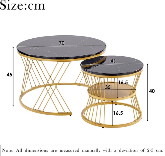 Moderne salontafel, hoogglans salontafelset, marmeren fineer bank ...