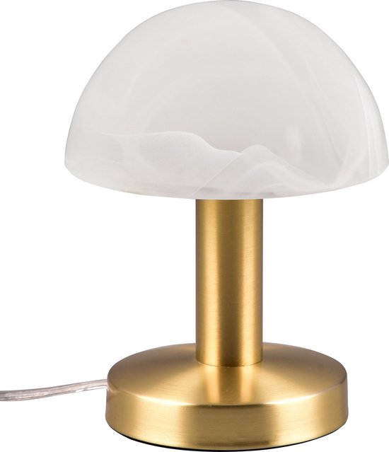 LED Tafellamp - Torna Nini - E14 Fitting - 1 lichtpunt - Mat Messing ...