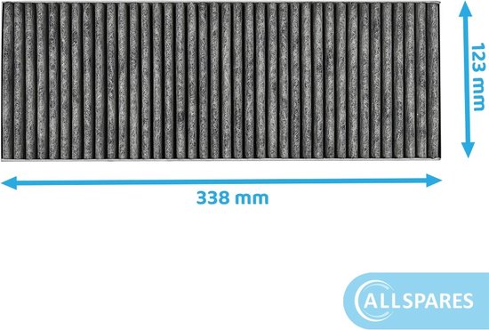 AllSpares Koolstoffilter (2 St.) geschikt voor BAKFS (zonder anti ...