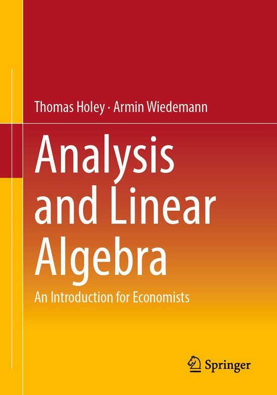 Analysis and Linear Algebra (ebook), Thomas Holey | 9783662662472 | Boeken | bol