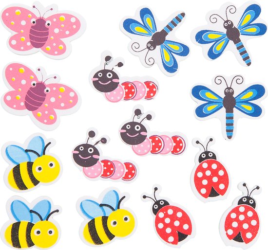 Foam Stickers Insectenvriendjes – 75 Knutselstickers voor Kinderen | bol