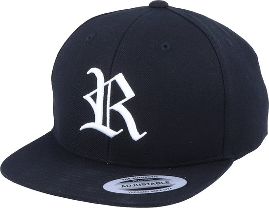 Hatstore- Kids R Letter 3D Black Snapback - Kiddo Cap Cap | bol