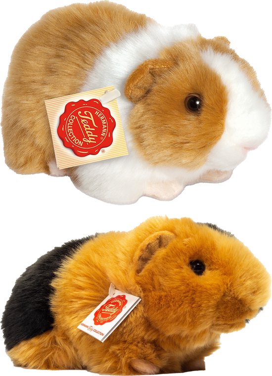 Hermann Teddy Knuffeldier Cavia set 2x stuks - zachte pluche - premium ...