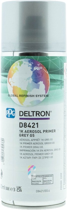 PPG D8421 1K Primer Licht Grijs G5 Spuitbus | bol