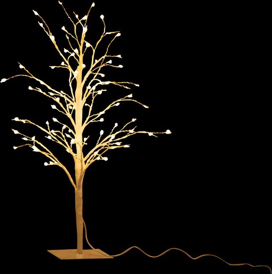 J-Line boom Kaal - metaal - wit - small - LED | bol