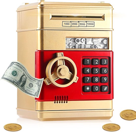 Elektronische spaarpot voor kinderen met wachtwoord - Grote digitale ...