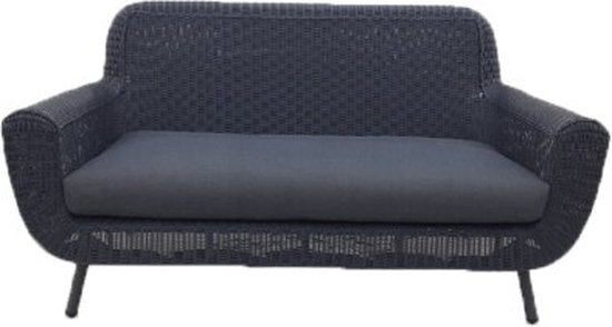 Loungebank Jonah 2-zits - Donkergrijs | bol