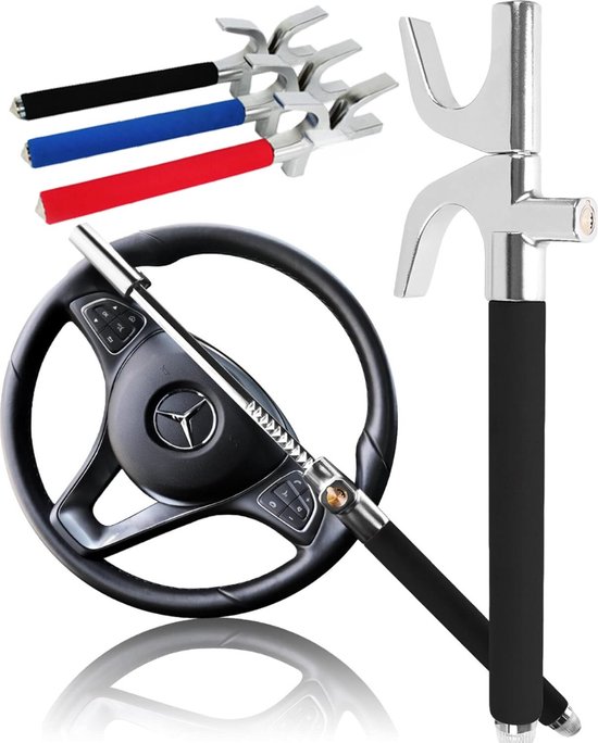 Stuurslot Auto – Stuurslot Camper Met 3 Sleutels - Anti-diefstal ...
