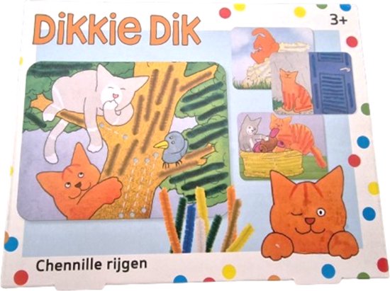 Dikke Dik Chenille rijgen - Met 4 afbeeldingen - Inclusief draad met ...
