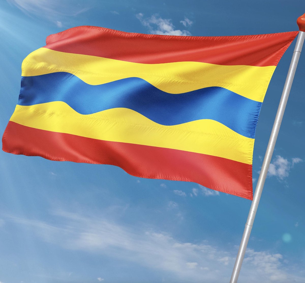 Vlag Overijssel - 70 x 100 cm - Polyester | bol.com