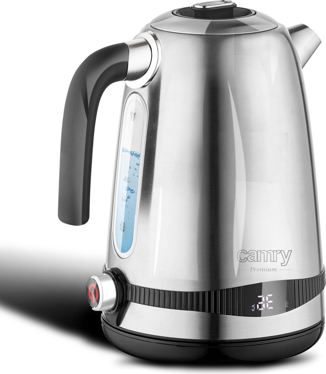 bol.com | Waterkoker - Met temperatuurregeling - 1,7 liter - RVS - LCD ...