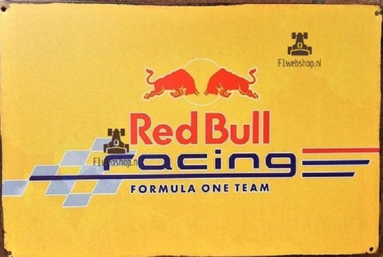 Red Bull Racing F1 Team - Metal sign - redbull - red bull racing - red ...