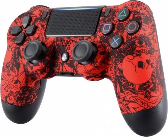 Sony DualShock 4 Controller V2 - PS4 - Red Skull | bol