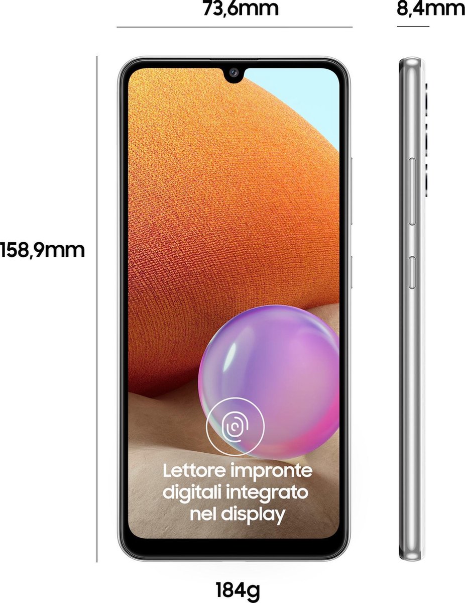 Samsung A32 SM-A325F/DS 4G 128gb White | bol