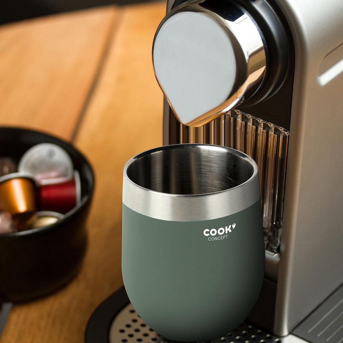 Koffiebeker to go - Espresso beker to go - Transportbeker - Metaal ...