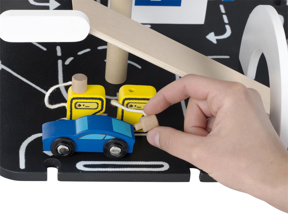 Parkeergarage met voertuigen Klein Michelin Hout 3404 | bol