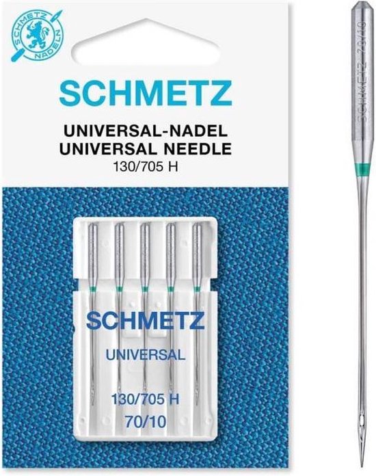 Schmetz naaimachinenaalden - universeel 70/10 - 5 stuks machinenaalden universal 130/705H | bol