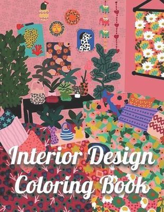 Interior Design Coloring Book, San | 9798736852185 | Boeken | bol.com