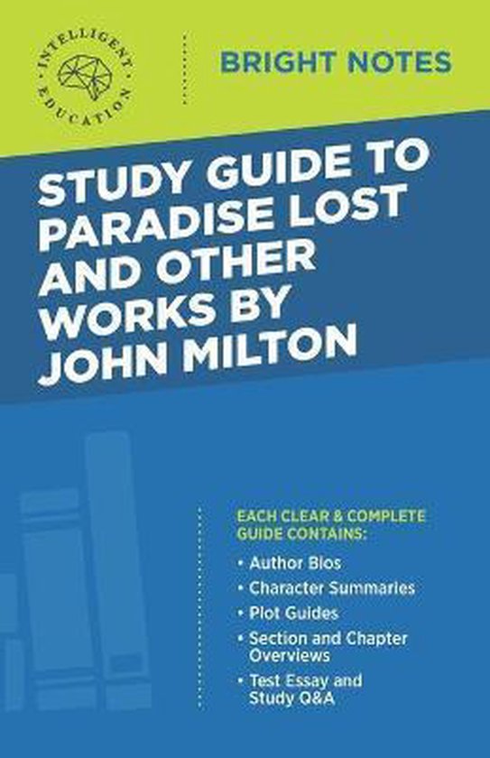 Bright Notes- Study Guide to Paradise Lost and Other Works by John ...