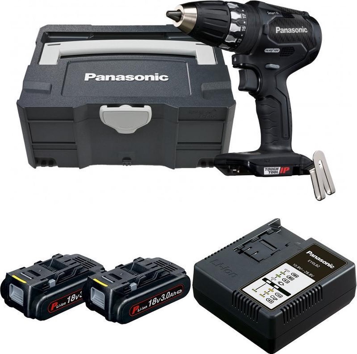 Panasonic EY74A3LJ2G 14,4-18V Li-Ion accu boor-/schroefmachine set (2x ...