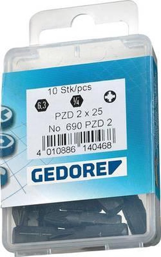 Gedore 685 4 S-010 Inbus-bit 4 mm Chroom-vanadium staal 10 stuk(s) | bol