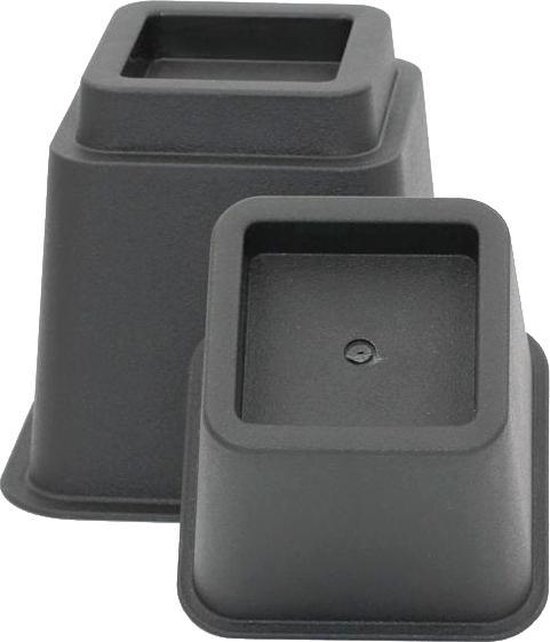 Meubelverhogers – set 8 stuks (4x2) – ophogen tot 22cm – opstapelbaar ...