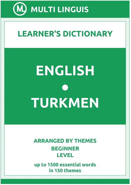 Turkmen Language Dictionaries - English-Turkmen Learner's Dictionary ...