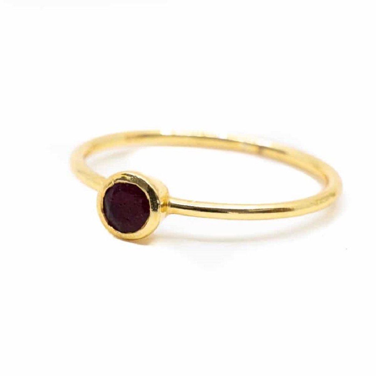 Geboortesteen Ring Robijn Juli – 925 Zilver (Maat 17) | bol.com