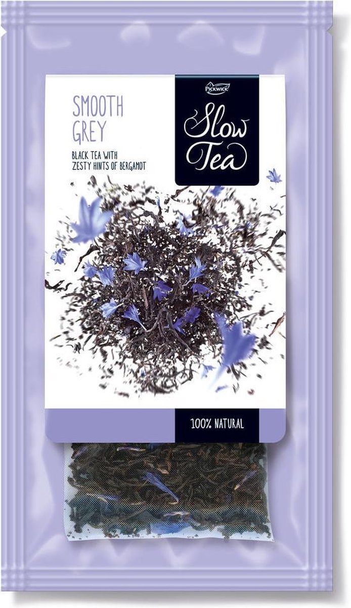 Pickwick Slow Tea smooth grey - 3 x 25 stuks | bol.com