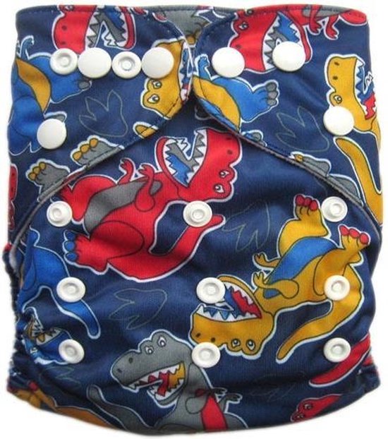 Wasbare luier Bababoe - met luier inlegger / Pocket luier - / Dino ...